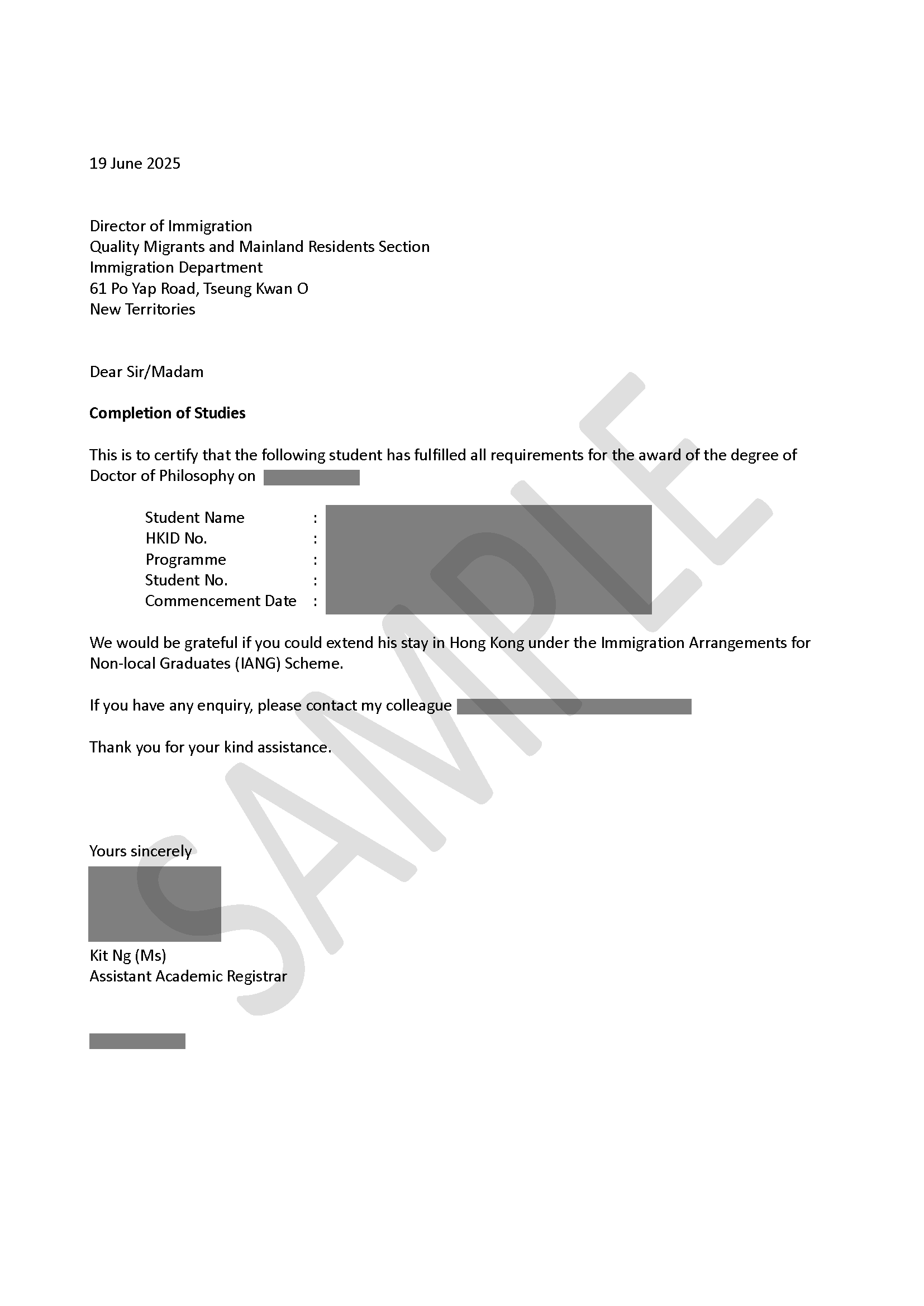 Academic Record HKBU GS